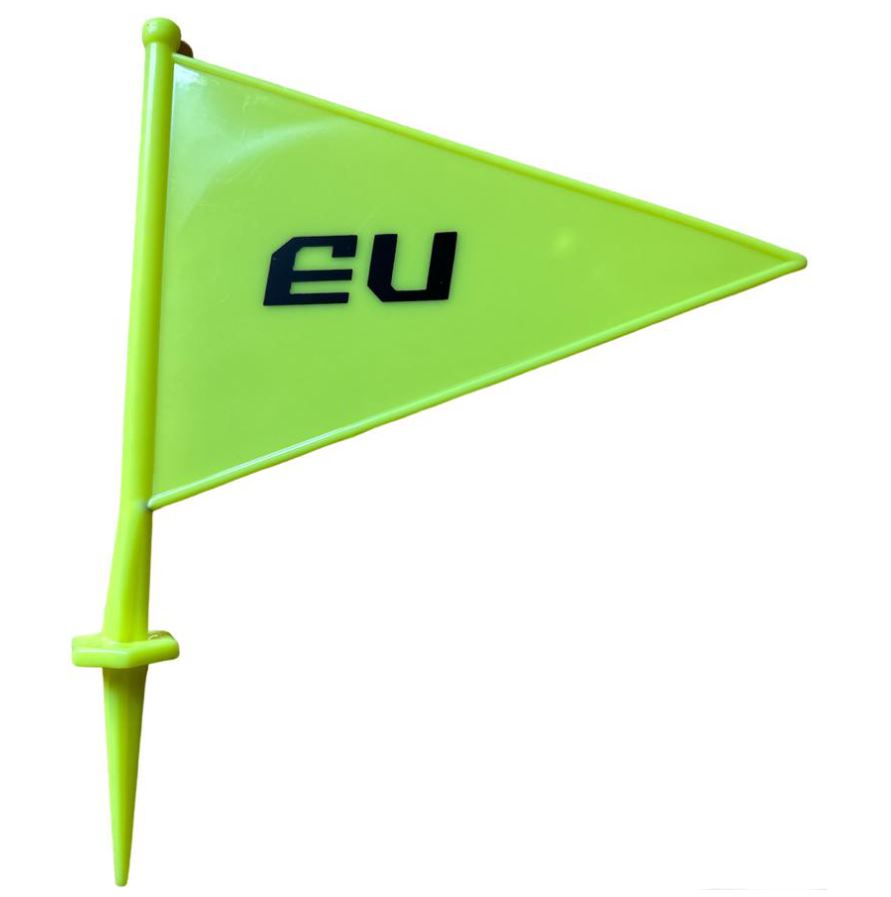 Boundary Flags - Red+Green+Neon Yellow+Blue Set Of 4