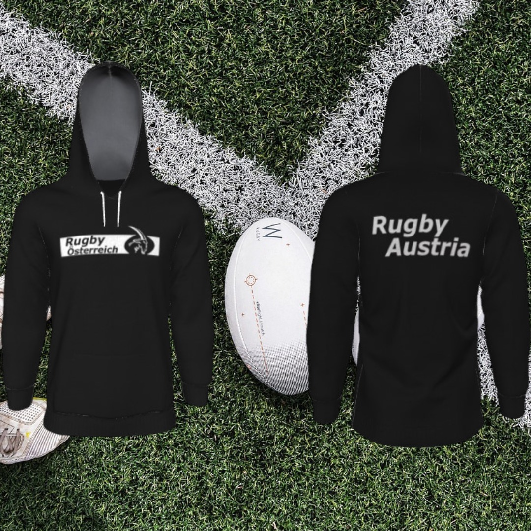 Fan Hoodie Black - Rugby Austria